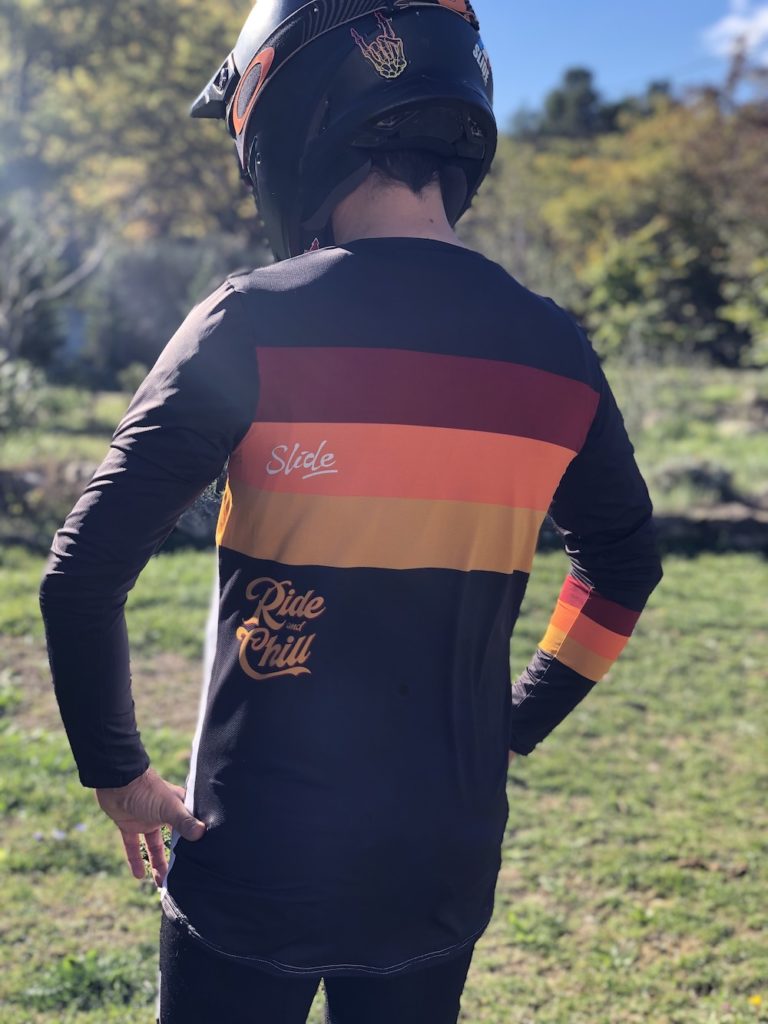 Maillot VTT, DH, enduro et BMX manches longues "Ride & Chill" Made in ...